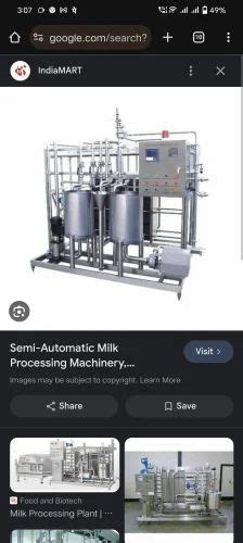 Milk Processing Plant And Machines Capacity Litre Hour 500 At Rs
