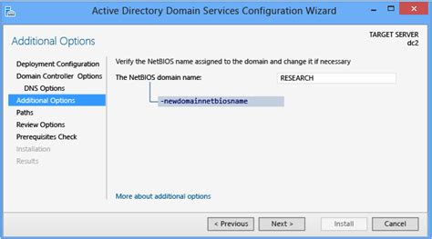 Installieren Einer Neuen Untergeordneten Oder Active Directory