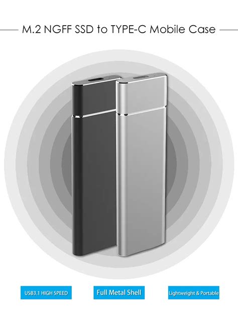 Uthai Usb3 1 Type C To M 2 Ngff Ssd Enclosure M2 To Usbc Mobile Hard