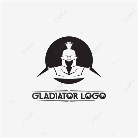 Black Spartan Logo With Gladiator Vector Design And Black Helmet Head