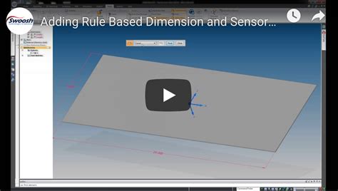 Adding Rule Based Dimension And Sensors In Solid Edge