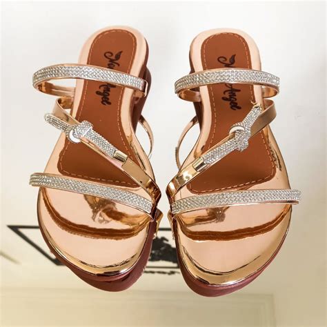 Sandália Rasteirinha Feminina Brilho Sandália Rasteira Chinelo