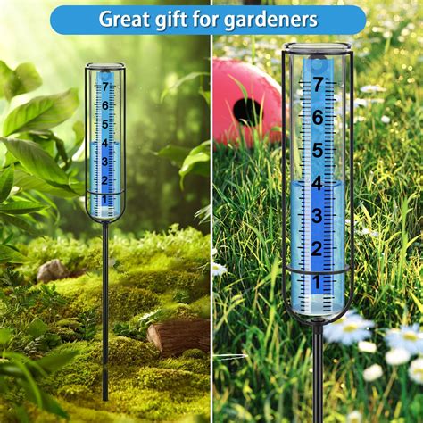 Richene Rain Gauge Upgrade 7 Freeze Proof Glass Rain