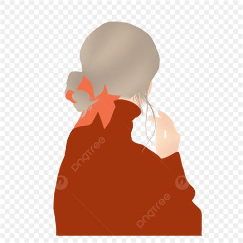 一個女人插畫姿勢審美 插畫用圖 美學 女人素材圖案，psd和png圖片免費下載