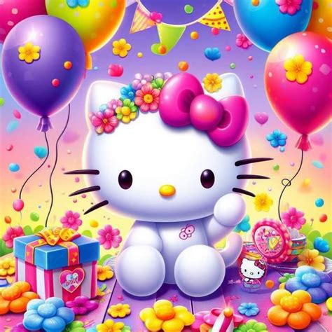 Pin Von Linasanchez Auf Hello Kitty En 3d🎀 Geburtstag Geburt
