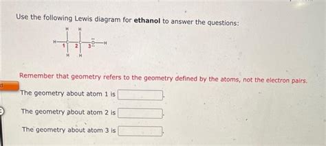 Solved Use The Following Lewis Diagram For Methyl Acetate To