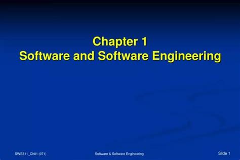 Ppt Chapter 1 Software And Software Engineering Powerpoint