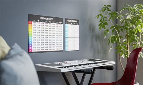Printable Piano Chord Chart Poster Beginner Piano Chords Etsy