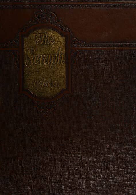 1930 Yearbook From St Bonaventure High School From Sturtevant