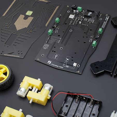 Cherokey 4WD Mobile Robot For Arduino With L298 Driver Onboard