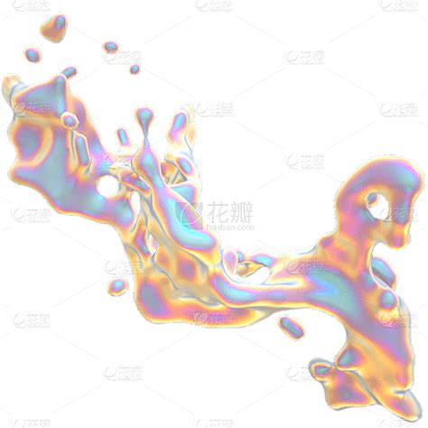 3D 酸性风液体贴纸1