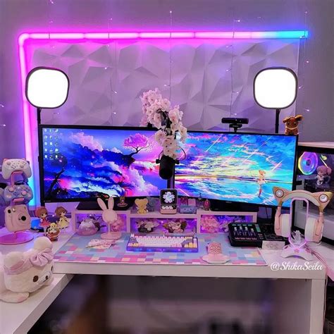 𝘾𝙪𝙩𝙚 𝘿𝙚𝙨𝙞𝙜𝙣 𝙁𝙤𝙧 𝙂𝙞𝙧𝙡𝙨 Video game room design Gaming room setup Video game rooms