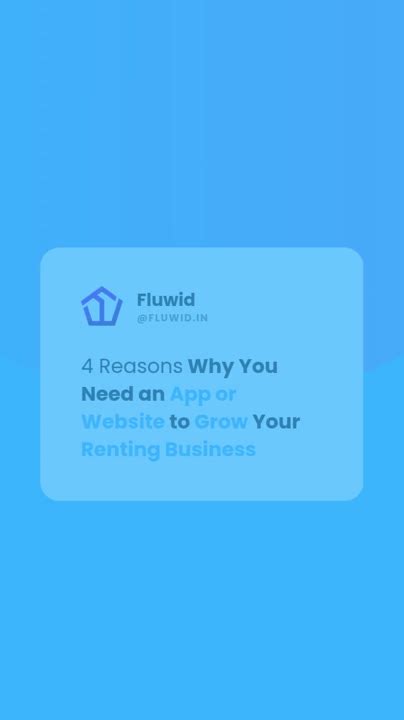 Video Fluwid Technologies On Linkedin Rentalbusiness Rentals