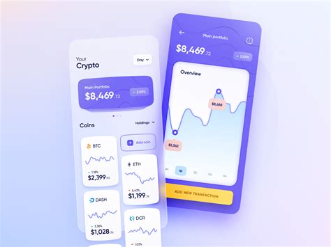 crypto tracker mobile app by philip solovjov on dribbble