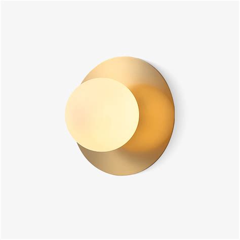 Round Glass Art Wall Lamp Led Indoor Wall Light Black Luminariaco