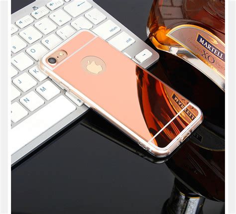 Купить Чехол Apple Iphone 6 / 6S силикон TPU зеркальный розовое золото ...