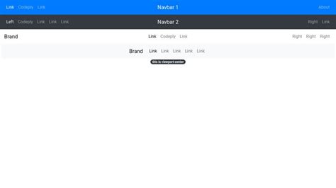 Bootstrap Navbar With Left Center And Right Aligned Items
