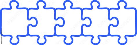 손으로 그린 퍼즐 조각 다이어그램 Stock Vector Adobe Stock
