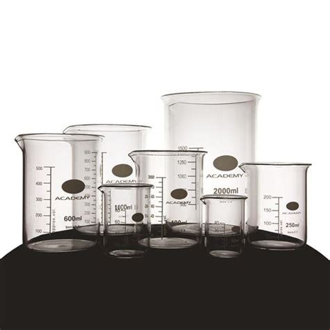 Glass Basic Beakers 25ml School Science Equipment