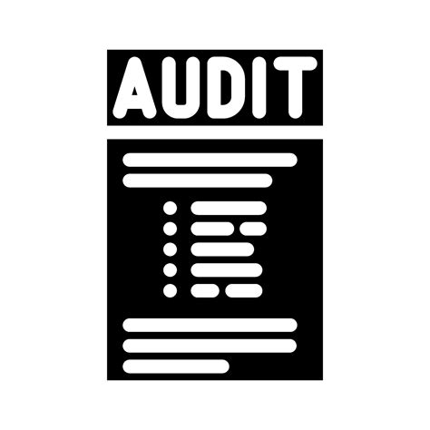 Audit Checklist Glyph Icon Vector Illustration 32520002 Vector Art At