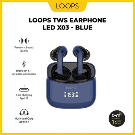 Jual Loops Tws X03 Blue Earphone Bluetooth Jakarta Pusat Venusshop Tokopedia