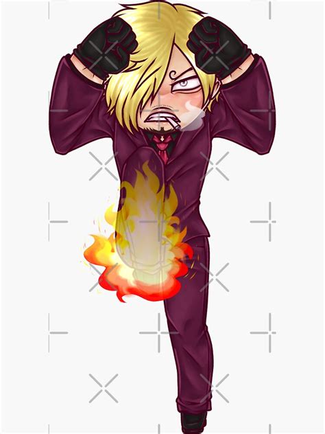 Chibi Sanji Sticker For Sale By Sketchy Pique Redbubble