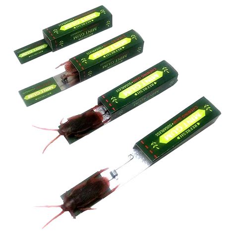 4pcs Simulation Gum With Cockroach Prop Fools Day Chewing Gum Prank Toy Trick Gum Cockroach