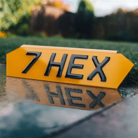 Hex Plates Lambo Number Plates Shaped Plates Laser Plates