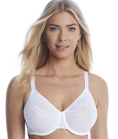 WACOAL White Visual Effects Minimizer Underwire Bra US 30C UK 30C
