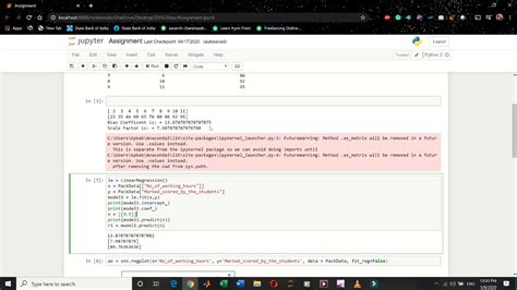 Python Program With Simplelinearregression Youtube