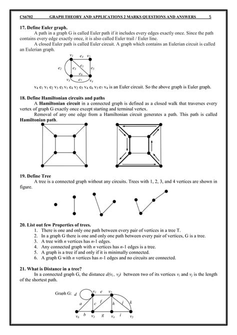 Cs6702 Graph Theory And Applications 2 Marks Questions And Answers Pdf