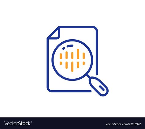Diagram Chart Line Icon Analytics Graph Sign Vector Image