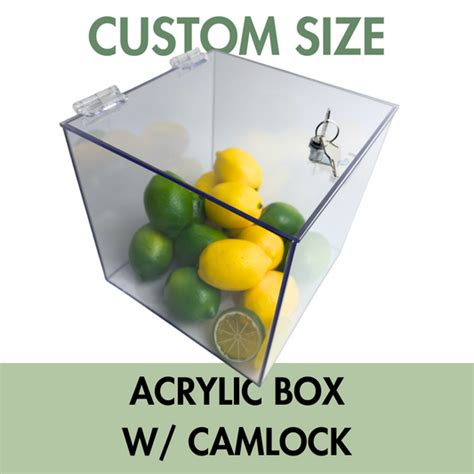 Acrylic Boxes W Lids Custom Size Pleximart