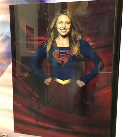 Supergirl Kara Danvers Poster And Signed Photo Framed Collectors