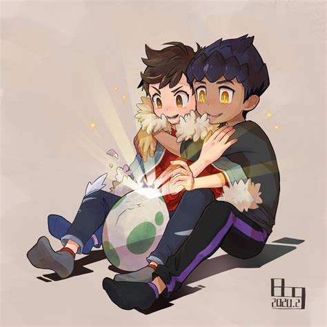 Hop And Victor Pokemon And More Drawn By Bo Bo Nc Danbooru
