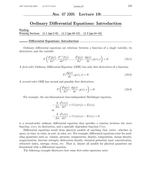 Solution Mathematics For Materials Scientists And Engineers Ordinary