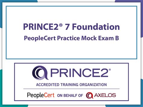 Prince2® 7 Foundation Peoplecert Practice Mock Exam B