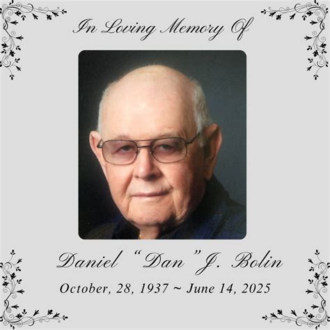 Daniel “dan” J Bolin Royer Funeral Home