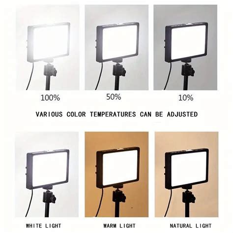 Led Fill Light Rectangle Led Selfie Light Flexible Tripod Temu