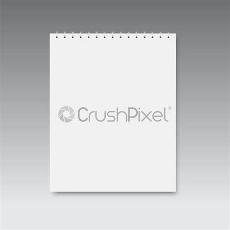Realistic Spiral Notebook Template Vector Stock Vector 2405967 Crushpixel