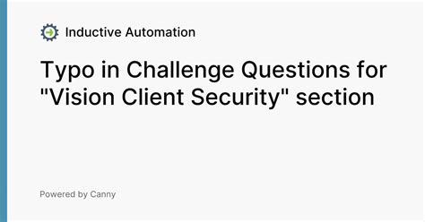 typo in challenge questions for vision client security section