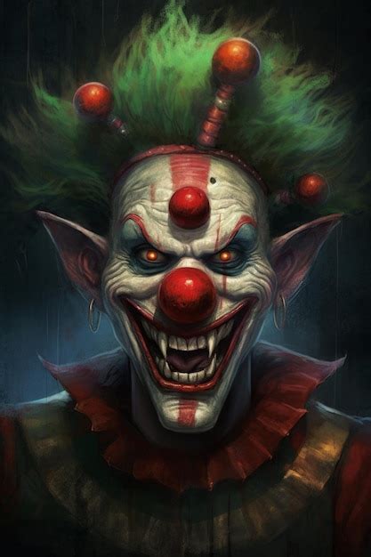 Payaso Espeluznante Foto Premium