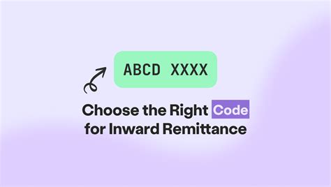 Choosing The Right Purpose Code For Inward Remittance Vance