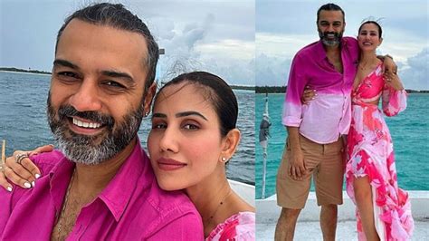 Sonnalli Seygall Ashesh Sajnani Exude Couple Goals As They Twin In Pink During Their Honeymoon