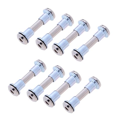 8pcs Aluminum Alloy Inline Skate Wheel Screw Nail Roller Skates Axle