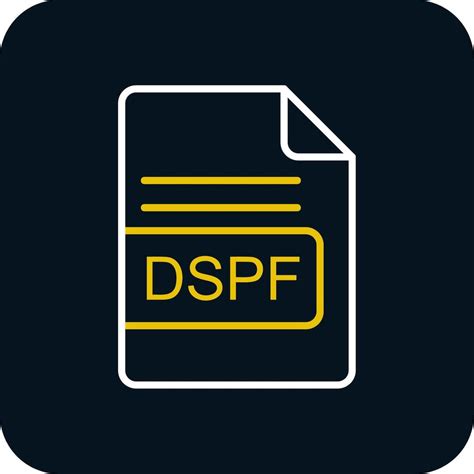 DSPF File Format Line Red Circle Icon Vector Art At Vecteezy