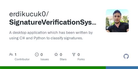 Github Erdikucuk0signatureverificationsystem A Desktop Application