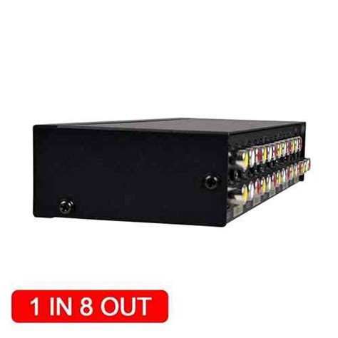 Audio Video Splitter 8 Port RCA 1 Input 8 Output Ido Lk