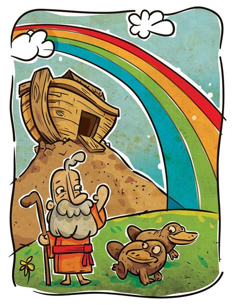 Rainbow By Pocza On Deviantart Bible Illustrations Bible Drawing