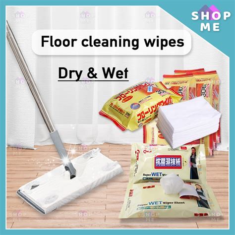 Tisu Basah Kering Lantai Pengelap Mop Wet Dry Wipe Flat Mop Paper Disposable Floor Dust Clean